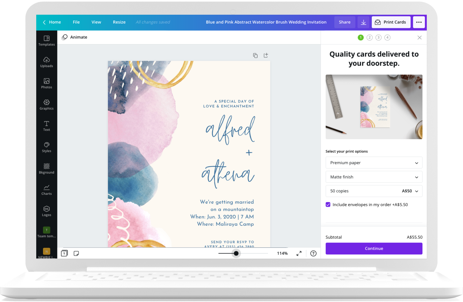 Invitations | Design and order custom invitations with Canva