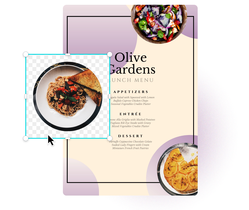 Menus | Design custom menus for free with Canva