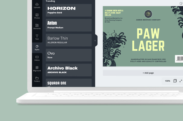 Custom Labels | Design and order beautiful labels with Canva